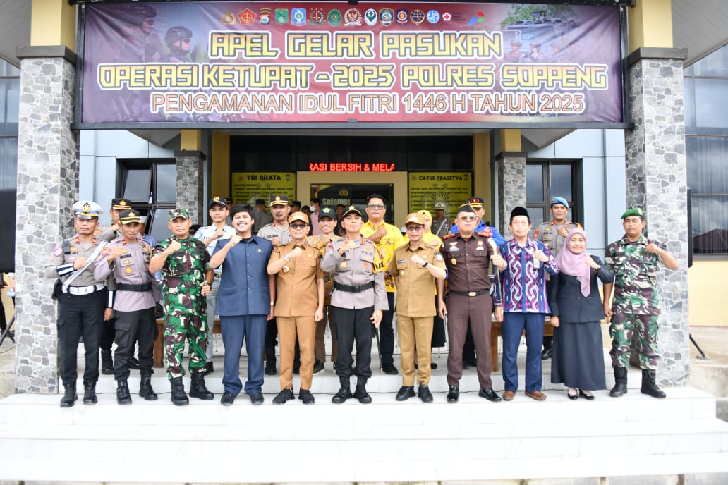 Pemda Soppeng Hadir Apel Gelar Pasukan Operasi Ketupat. - Spionase News